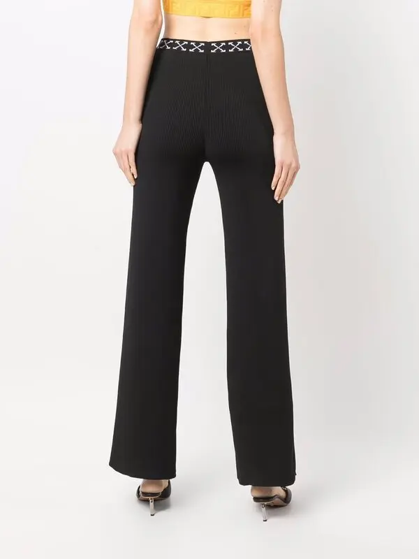 Off-White Arrows Waistband Ribbed Trousers
