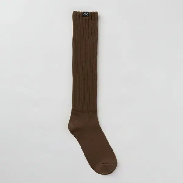 Alo Yoga Scrunch Socks - Espresso