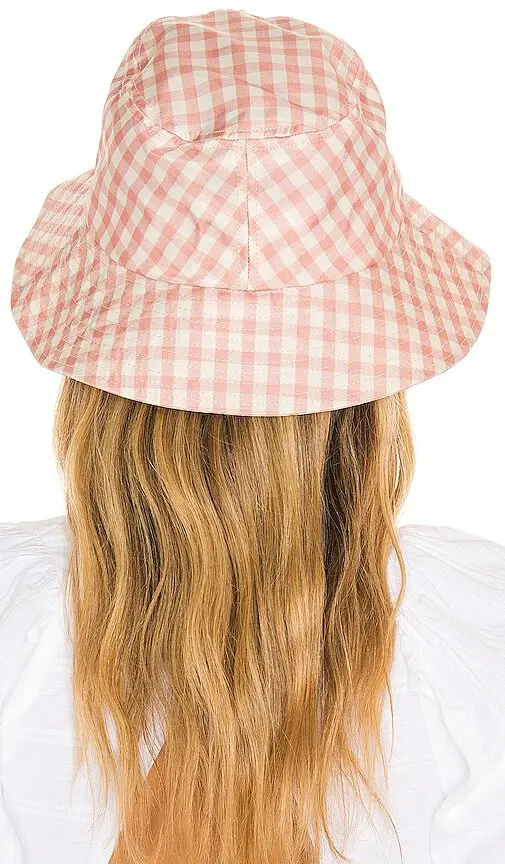 Loeffler Randall Ivy Bucket Hat In Pink In Muted Clay  display picture 2