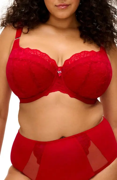 Elomi Brianna Underwire Padded Half Cup Bra - Htered