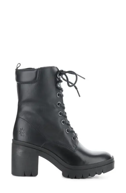 Fly London Tiel Leather Combat Boots