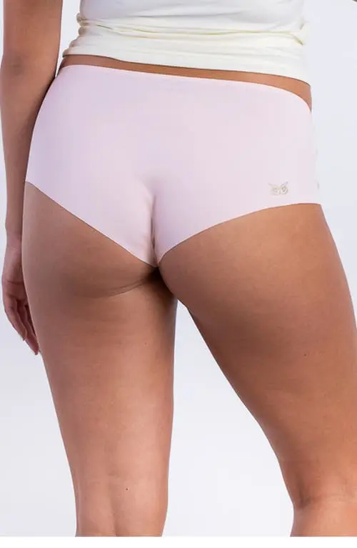 Uwila Warrior Soft Seamless Briefs With Lace - Rose Quartz