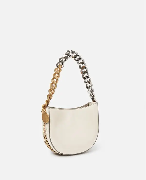 Stella McCartney Frayme Small Shoulder Bag - White