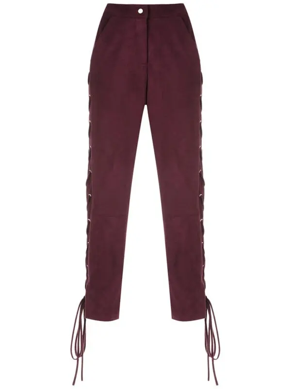 OLYMPIAH Napoles Cropped Trousers - Purple
