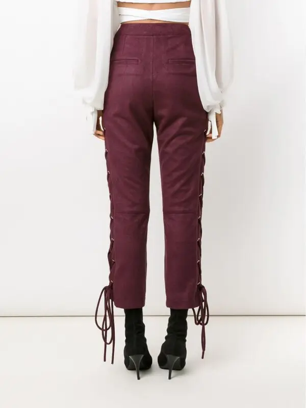 OLYMPIAH Napoles Cropped Trousers - Purple