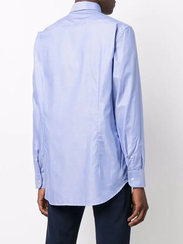 Etro Long-sleeved Embroidered Logo Shirt