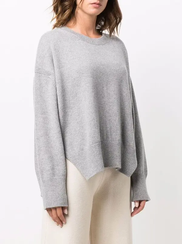 BARRIE Iconic Cashmere Pullover - Grey