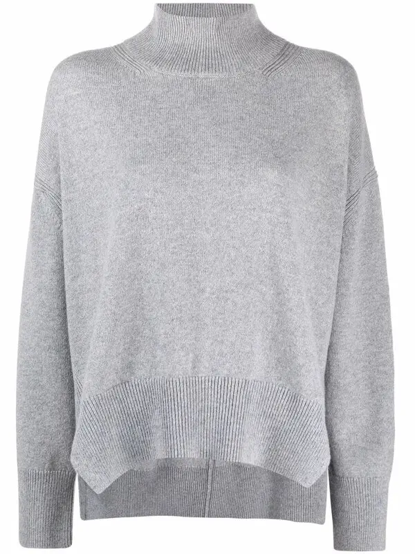BARRIE Iconic Cashmere Pullover - Grey