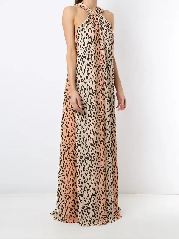 OLYMPIAH Printed Durban Long Dress
