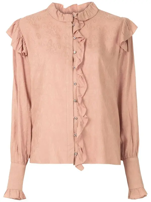 OLYMPIAH Azteca Ruffled Shirt