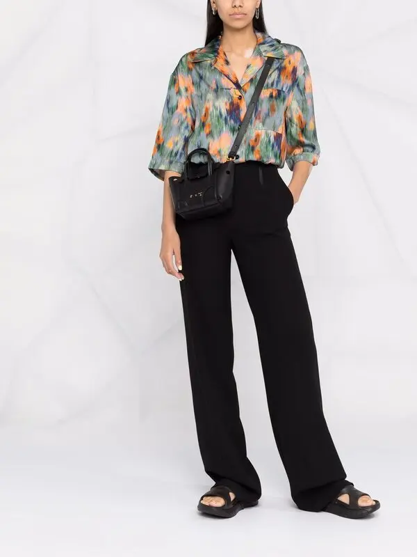 Off-White Abstract-print Bowling Shirt