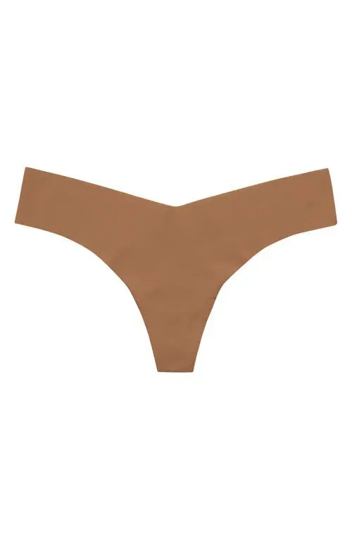 Commando Solid Thong - Caramel