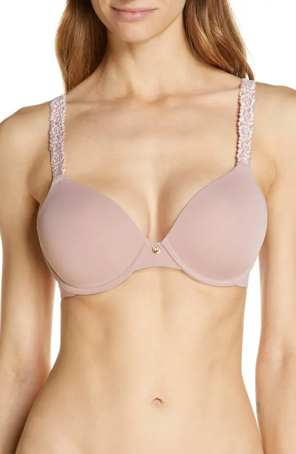 Natori Rose Dream Custom Coverage Underwire Bra - Antique / Pink Pearl