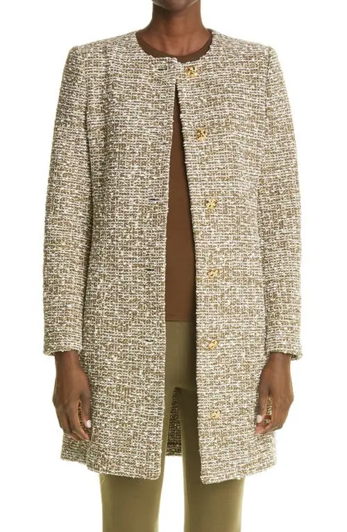 St. John Bouclé Topper