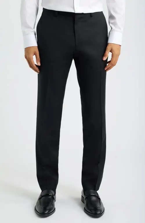 BOSS Genius Slim Fit Wool Suit Pants - Black