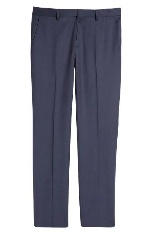 BOSS Genius Slim Fit Wool Suit Pants - Open Blue