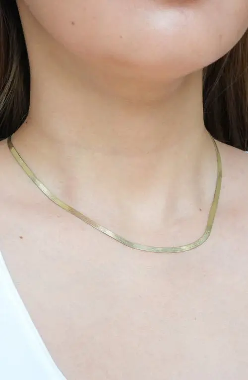 Argento Vivo Herringbone Chain Necklace