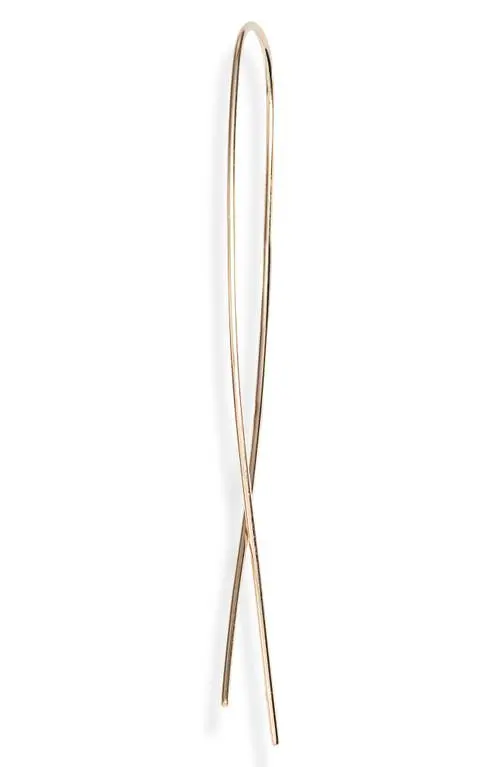 Lana Jewelry Medium Narrow Upside Down Hoop Earrings