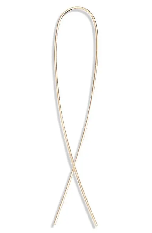 Lana Jewelry Medium Narrow Upside Down Hoop Earrings