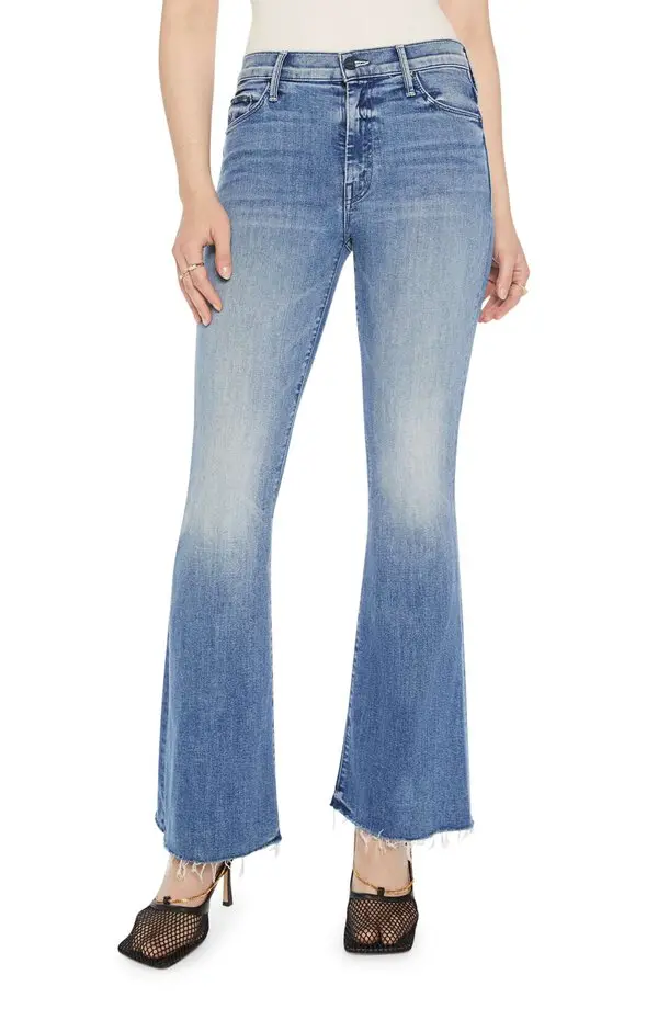 MOTHER Fray Hem Bootcut Jeans - We The Animals