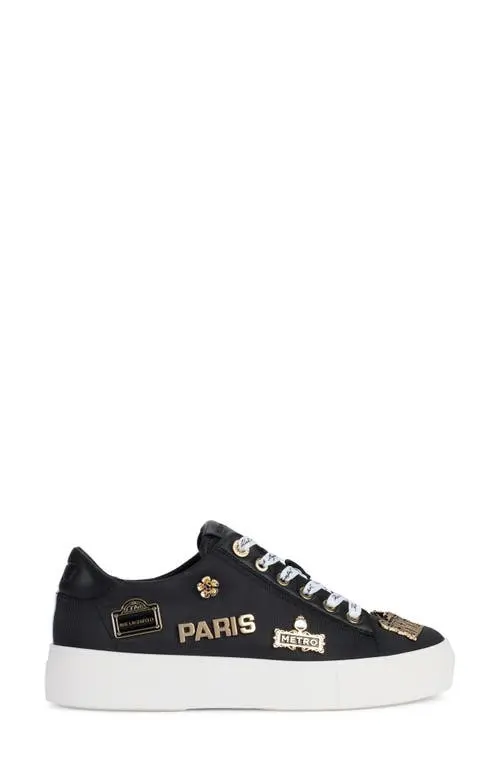 Karl Lagerfeld Paris Cate Pin Logo Sneakers - Black Rue Pins