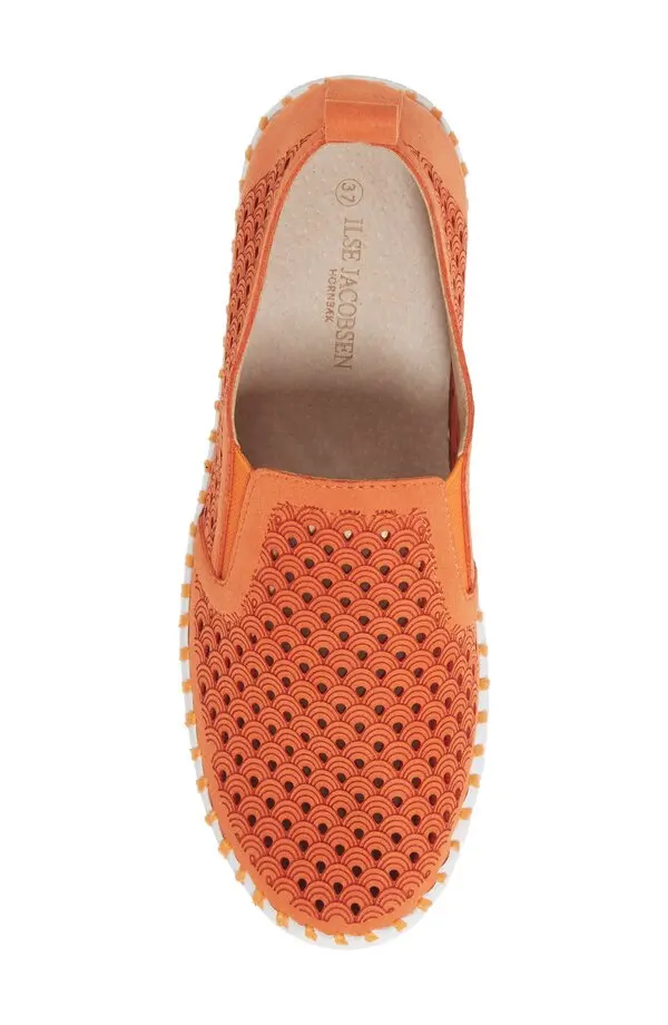 ILSE JACOBSEN Tulip Perforated Slip-on Sneaker - Camelia