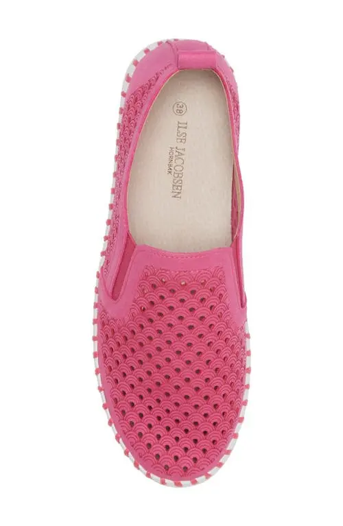 ILSE JACOBSEN Tulip Perforated Slip-on Sneaker - Rose Violet