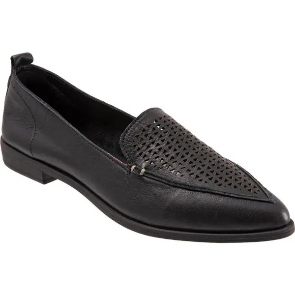 BUENO Blazey Pointed Toe Flat - Black Leather