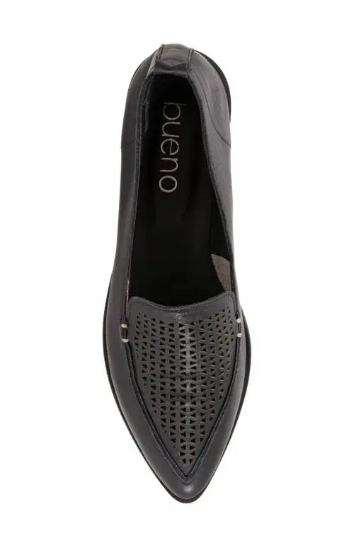 BUENO Blazey Pointed Toe Flat - Black Leather