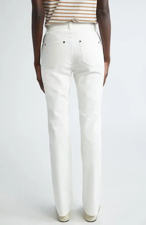 Lafayette 148 New York Thompson Waxed Denim Slim Leg Jeans
