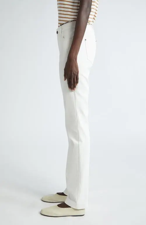 Lafayette 148 New York Thompson Waxed Denim Slim Leg Jeans