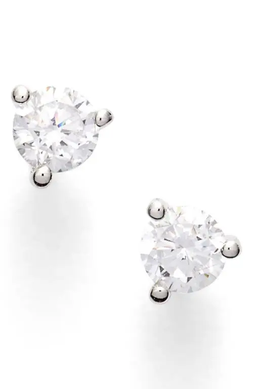 Nordstrom Cubic Zirconia Stud Earrings - Platinum