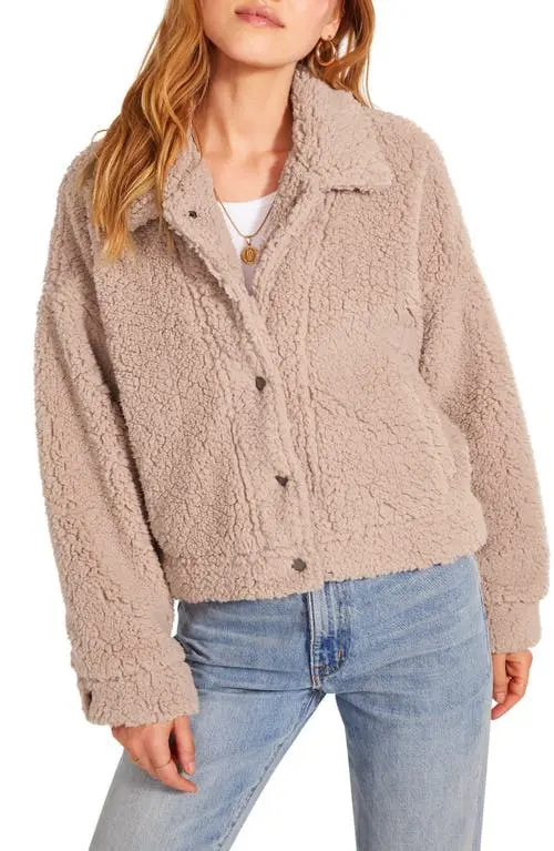 Steve Madden Faux Fur Bomber Jacket