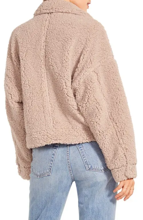 Steve Madden Faux Fur Bomber Jacket