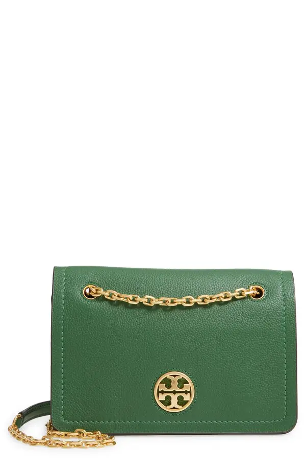 Tory Burch Carson Convertible Leather Crossbody Bag In Devon  Tory Burch Carson Convertible Leather Crossbody Bag display picture 1