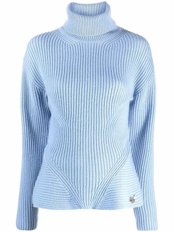 Elisabetta Franchi Ribbed-knit Roll-neck Jumper