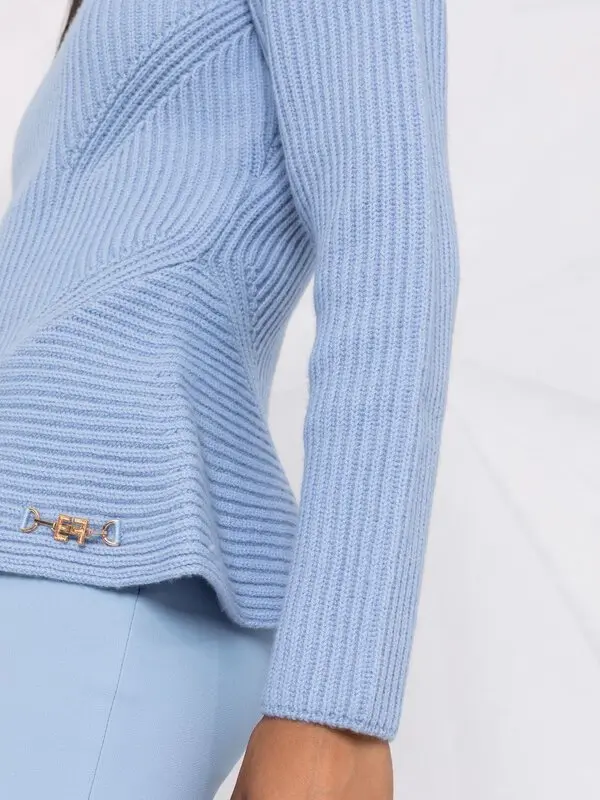 Elisabetta Franchi Ribbed-knit Roll-neck Jumper