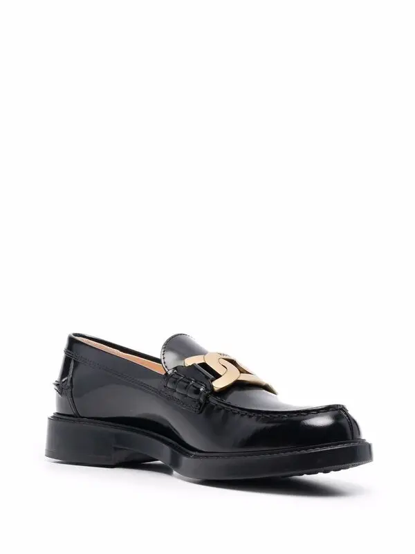 TOD'S Chain-plaque Loafers