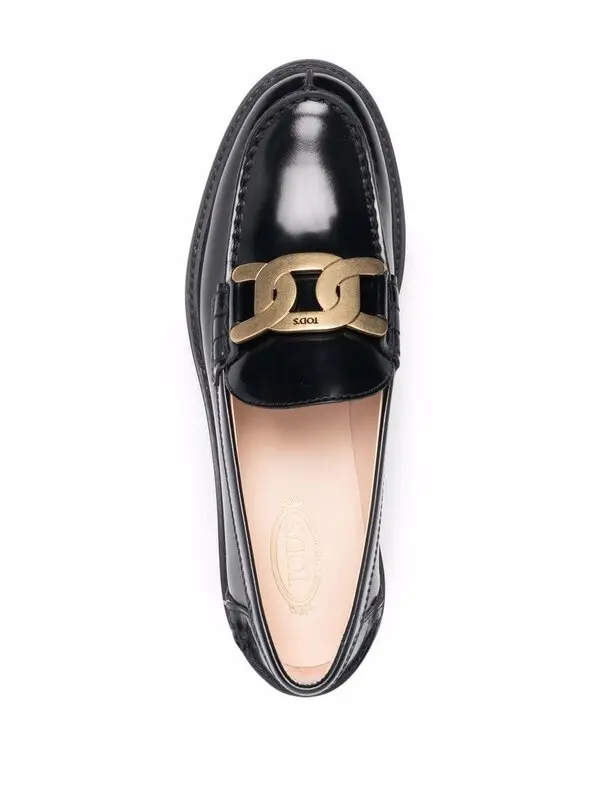 TOD'S Chain-plaque Loafers