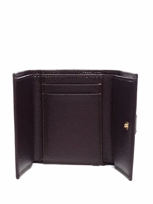 Dolce & Gabbana Logo Plaque Tri-fold Wallet
