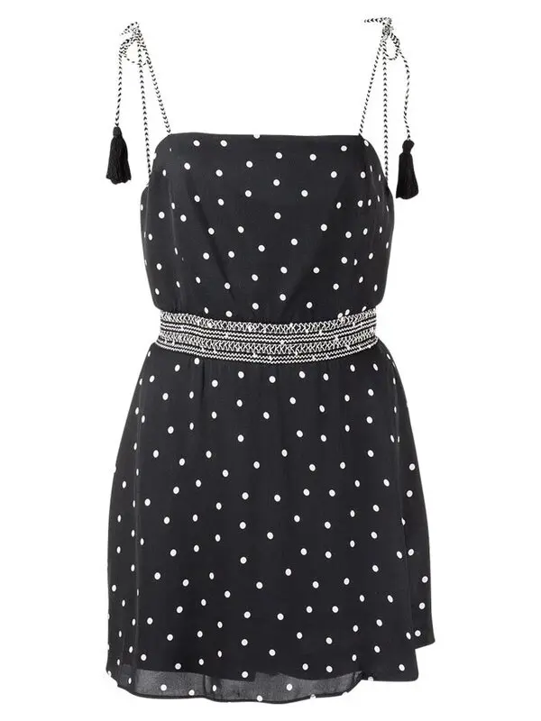 Alice + Olivia Glinda Polka-dot Romper