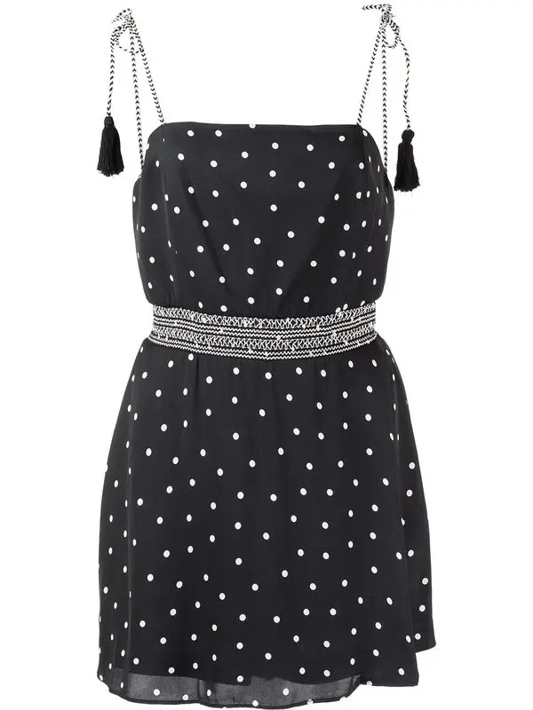 Alice + Olivia Glinda Polka-dot Romper
