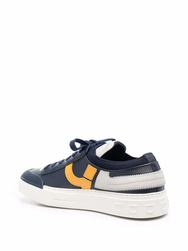 FERRAGAMO Logo-print Leather Sneakers