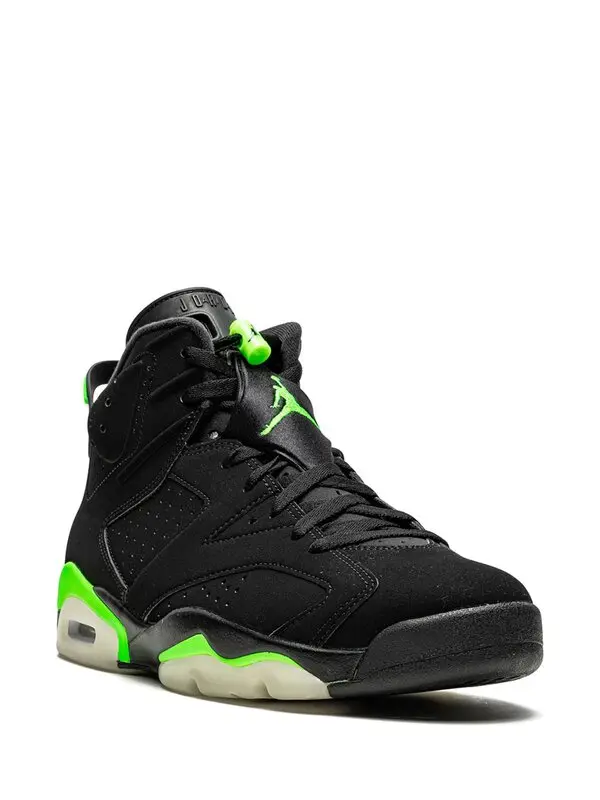 JORDAN Air 6 Retro Electric Green Sneakers - Black