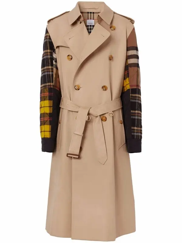Burberry Patchwork-check Trench Coat