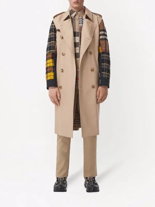 Burberry Patchwork-check Trench Coat