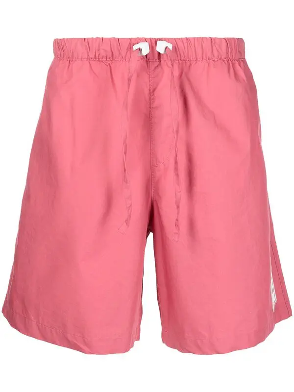ROMEO HUNTE Crinkled Drawstring-waist Shorts - Pink