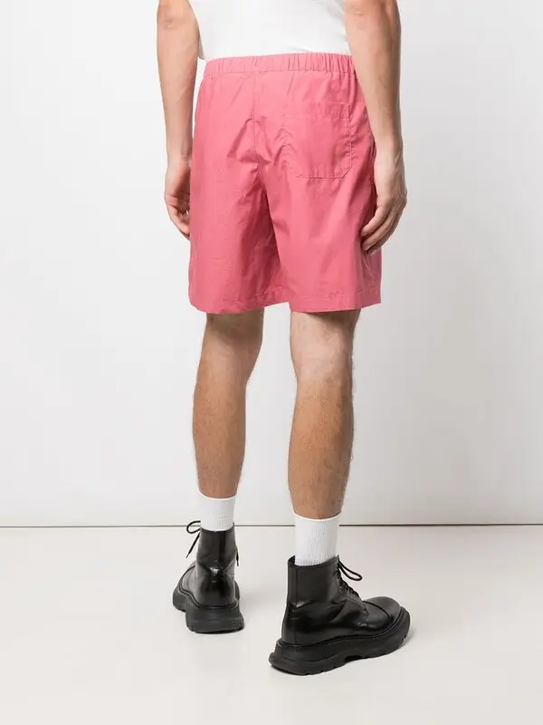 ROMEO HUNTE Crinkled Drawstring-waist Shorts - Pink