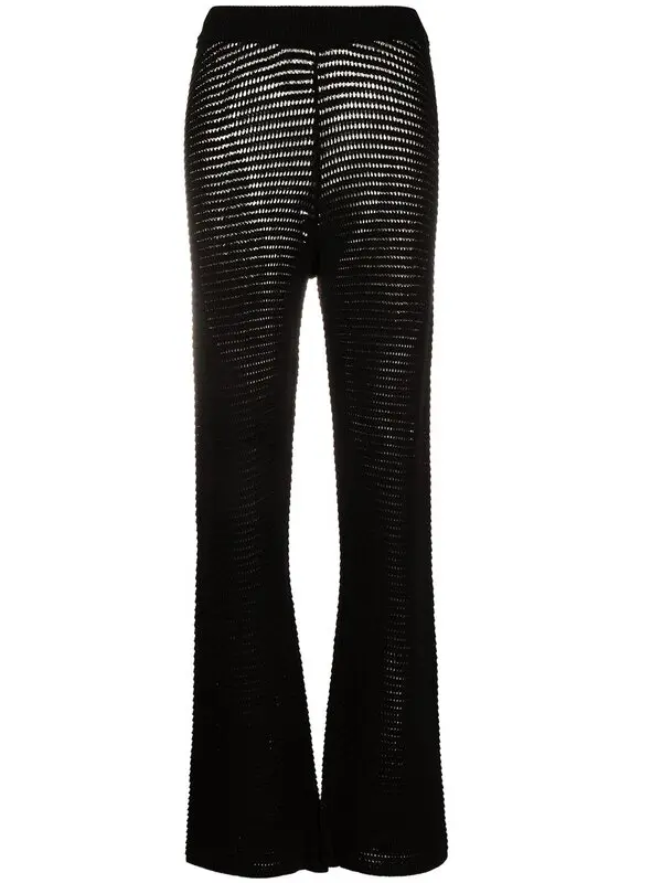 Nanushka Bazia Crochet-knit Trousers