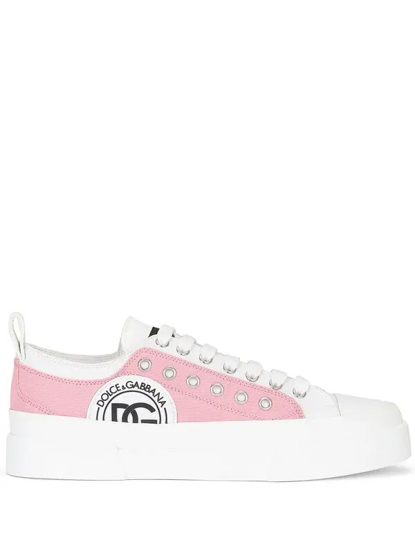 Dolce & Gabbana Portofino Layered Low-top Sneakers